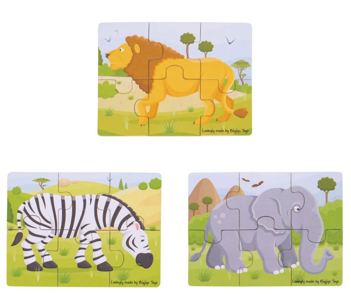 Safari (Puzzle de 6 peças) – 3 Puzzle – Era uma vez